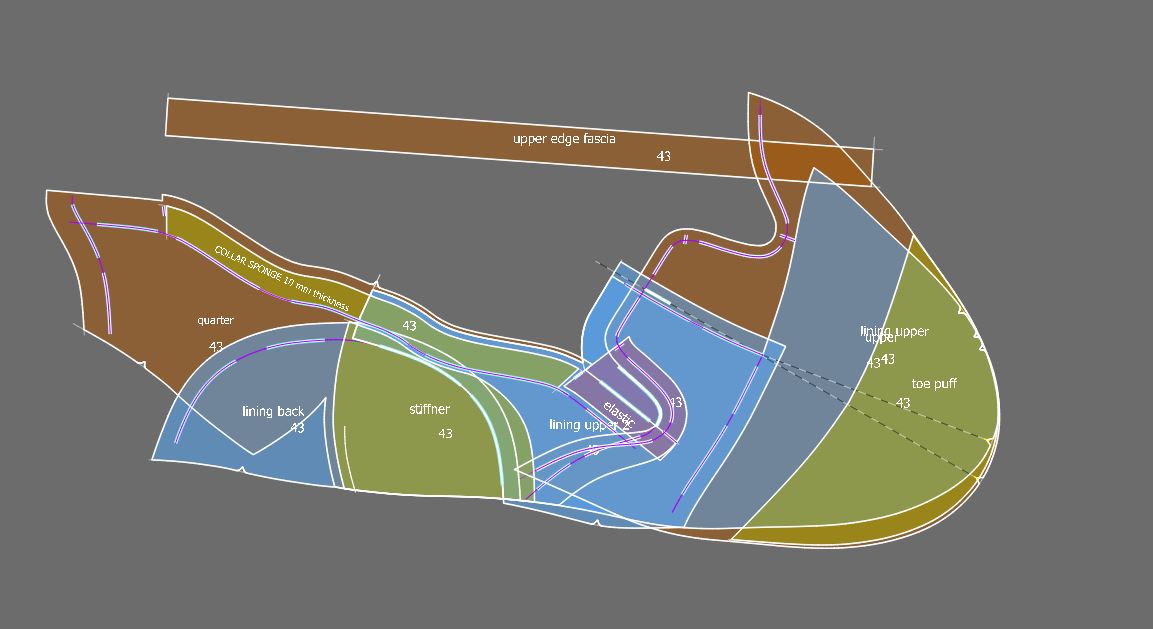 Digital Pattern shoes A4 - Letter PDF, Slip On SNEAKERS, men shoes, al ...